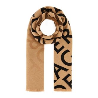 Ferragamo Femme, Accessoires, Multicolore, Taille: ONE Size Écharpe Brodée Réversible