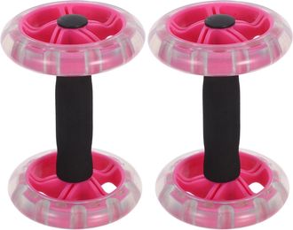 Hemobllo 2 St&uuml;ck pack Bauchmuskelroller Doppelrad Bauchmuskeltrainingsrolle aus Robustem Material Core Trainingsger&auml;t f&uuml;r Zuhause und B&uuml;ro Stabile Fitness Roll
