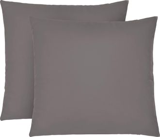 Biberna Feinjersey Kopfkissenbezug 0077144 2X 80x80 cm Silbergrau