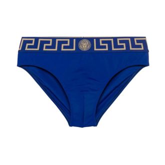 Versace Homme, Sous-v&ecirc;tements, Bleu, Taille: 2XL Maillot de bain Greca