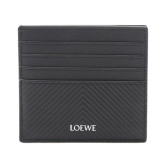 Loewe Pre-owned Open Card Holder Leder Kartenetui - - Pre-owned - Damen - Schwarzk - ONE SIZE