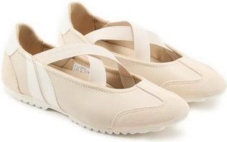 Palladium Ballerines bi-mati&egrave;re en cuir m&eacute;lang&eacute;