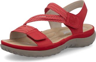Rieker Damen Klassische Sandalen 64870, Frauen Sandalen,Sommerschuhe,Freizeitschuhe,offene Schuhe,Strandschuhe,rot (33),41 EU / 7.5 UK
