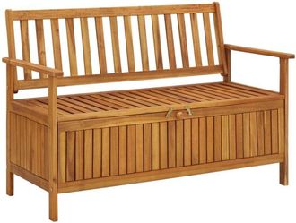 vidaXL Gartenbank mit Stauraum 120 cm Massivholz Akazie - Vidaxl