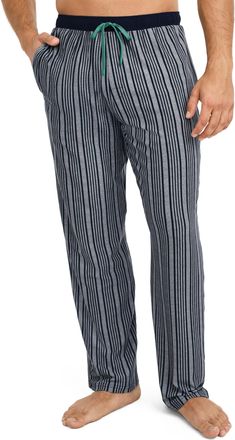 Jockey Herren Ultrasoft Cooling Knit Pants, Fair Stripe Heather, XL