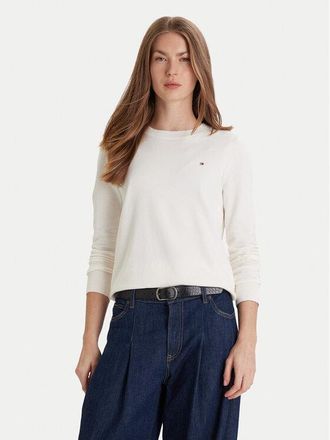 Tommy Hilfiger Pullover WW0WW44984 Wei&szlig; Regular Fit