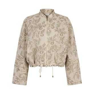 Aaiko Solane 3D Jacke - - Jackets - Damen - Beige - L