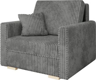 Mirjan24 Sofa Viva Piano I mit Schlaffunktion, Schlafsofa, einsitzer Polstersofa mit Bettkasten, L:103 x B:98 x H:85 cm, Bettsofa inkl. Kissen, Wohnlandschaft 