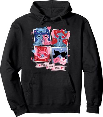 Disney Stitch & Angel Valentines Day Outta This World Pullover Hoodie