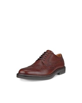 Ecco Herren London Wingtip Oxford, Cognac, 10-10.5