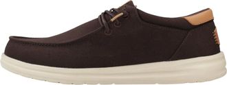 Hey Dude Homme, Chaussures, Brun, Taille: 41 EU Paul Canvas