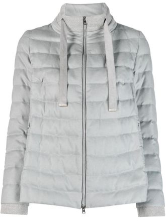 Herno veste matelass&eacute;e &agrave; col montant - Gris