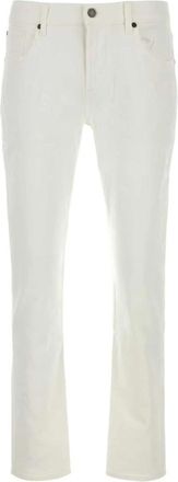 7 For All Mankind Homme, Jeans, Blanc, Taille: W32 Slimmy Tapered Jeans