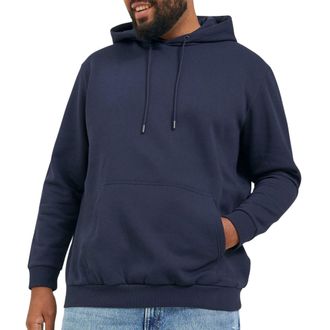 Jack & Jones JACK&JONES PLUS Herren JJEBRADLEY Sweat Hood NOOS PLS Kapuzenpullover, Navy Blazer, 5XL Grande Taille