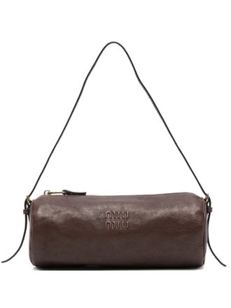 Miu Miu mini sac en cuir - Marron