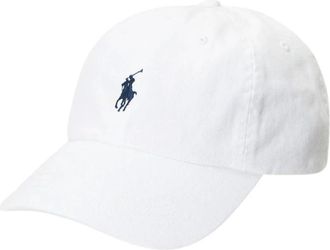 Ralph Lauren Homme, Accessoires, Blanc, Taille: ONE Size La Casquette de baseball embl&eacute;matique en coton chino