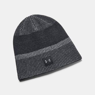 Under Armour Launch Reflective Beanie, unisex Schwarz / Schwarz / Reflektierend EINHEITSGR&Ouml;SSE