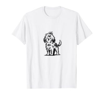 Hello Kitty S&uuml;&szlig;er Hund Cartoon Pudel Zeichnung Illustrativer Stil Design T-Shirt