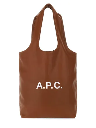 A.P.C. Unisex Tote Bag Ninon Buff Handbags Hand