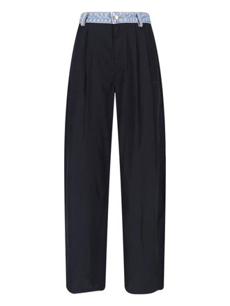 Alexander Wang Gerade Hosen Mit Denim-Details