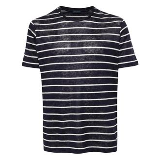Paul & Shark Blaues Leinen Langarm Freizeithemd - - Tops - Herren - Blau - 2XL