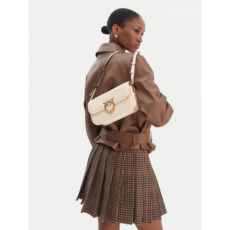 Pinko Handtasche PINKO Love Box Baguette Al 25-26 PLTT 105083 A26L &Eacute;cru