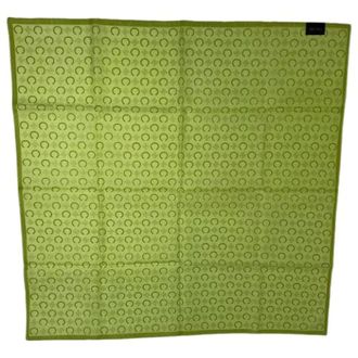 Celine Pre-owned Vintage Scarf - Femme - Pre-owned - Vert - Taille: ONE Size