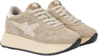 Sun 68 Sneakers Low Big Stargirl Suede Z44220, beige, 37 EU