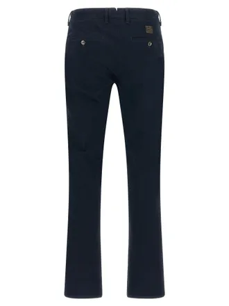 Incotex Stretch Cotton Canvas Trousers - Navy