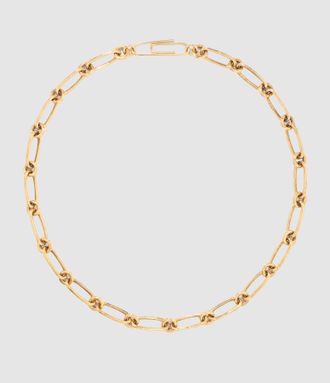 Aur&eacute;lie Bidermann Collier Cha&icirc;ne Cisel&eacute;e Dor&eacute;