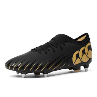 Canterbury Of New Zealand Unisex Kinder CCC Speed Falcon Soft Ground Team Rugby-Stiefel, Schwarz, 36 EU