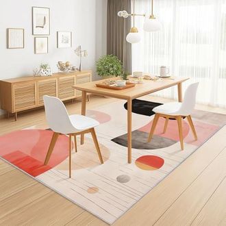 Generic Multicolore Lavable en Machine Tapis Salon Style Moderne Cubes Combinaison, 140 x 200 cm Doux Tapis de Sol Pelucheux Dessous Antid&eacute;rapant, Entree Inte