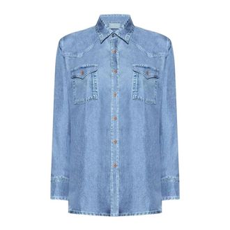 Pierre-Louis Mascia Damen, Blusen & Hemden, Blau, MGr&ouml;&szlig;e