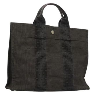 Herm&egrave;s Pre-owned Vintage Canvas Tote Bag - - Pre-owned - Damen - Grau - ONE SIZE