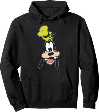 Disney Goofy Open Mouth Big Smile Pullover Hoodie