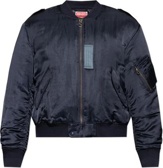Kenzo Homme, Vestes, Bleu, Taille: M Jungle Poem Bomber Jacket