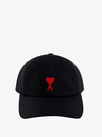Ami Cotton hat with embroidered logo on the front - AMI PARIS - gender_Man