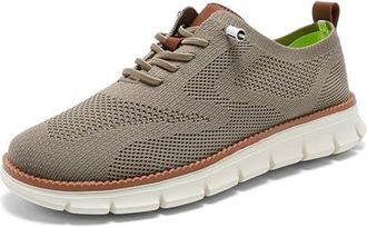 Generic Chaussures urbaines ultra confortables, baskets Oxford décontractées décontractées avec dessus en maille respirante, robe légère et douce pour la marc