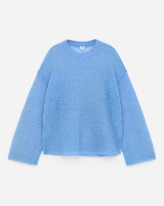 Arket Pullover Aus Wolle Und Mohair -Blau