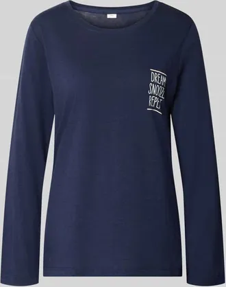 s.Oliver Red Label Comfort Fit Pyjama aus Baumwoll-Viskose-Mix Modell Perfect Nights Shirt