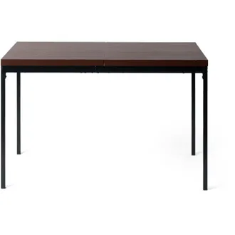 Furniture R FurnitureR Table &agrave; Manger rectangulaire en Bois de avec Pieds en m&eacute;tal Lourd, Convient pour 4 &agrave; 6 Personnes dans la Salle &agrave; Manger, Les Restaurants