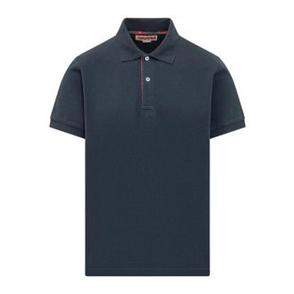 Baracuta Homme, Tops, Bleu, Taille: S Polo Tartan Placket
