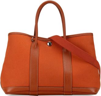 Herm&egrave;s Hobo Bags - Toile and Negonda Garden Party 30 - Gr. unisize - in Orange - f&uuml;r Damen