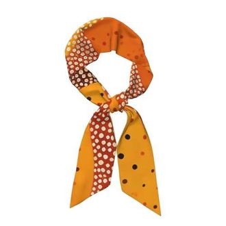 Generic &Eacute;charpe dart abstrait pour femme - &Eacute;charpe pour sac &agrave; main - G&eacute;om&eacute;trique - Satin - Soie - Pour le sport, le yoga, le visage