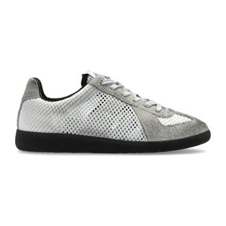 Maison Margiela Femme, Chaussures, Gris, Taille: 38 EU Logo Baskets
