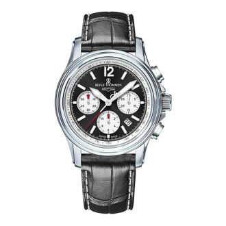 Revue Thommen Homme, Accessoires, Noir, Taille: ONE Size Chronograph Watch 16041.6337