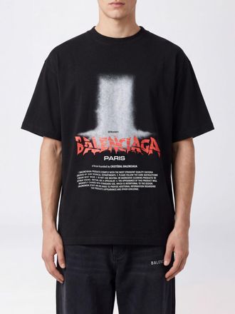 Balenciaga Relaxed-Fit-T-Shirt aus Baumwolle mit Kontrastlogo