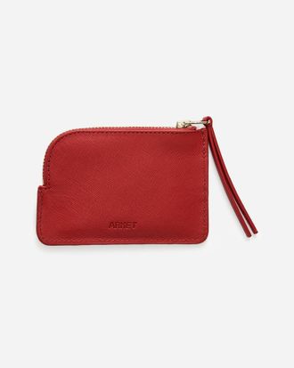 Arket Kartenetui Aus Leder -Rot