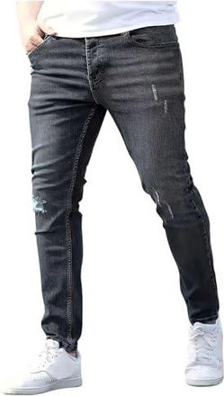 Generic DUHENWU Jean pour homme - Coupe droite - L&eacute;ger - D&eacute;contract&eacute; - Stretch - Pantalon cargo - Coupe ajust&eacute;e - Pantalon de jogging confortable - Avec poche