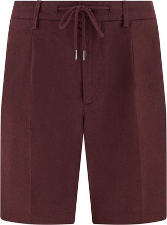 Boggi Milano Homme, Shorts, Rouge, Taille: XL Bermudas en lin